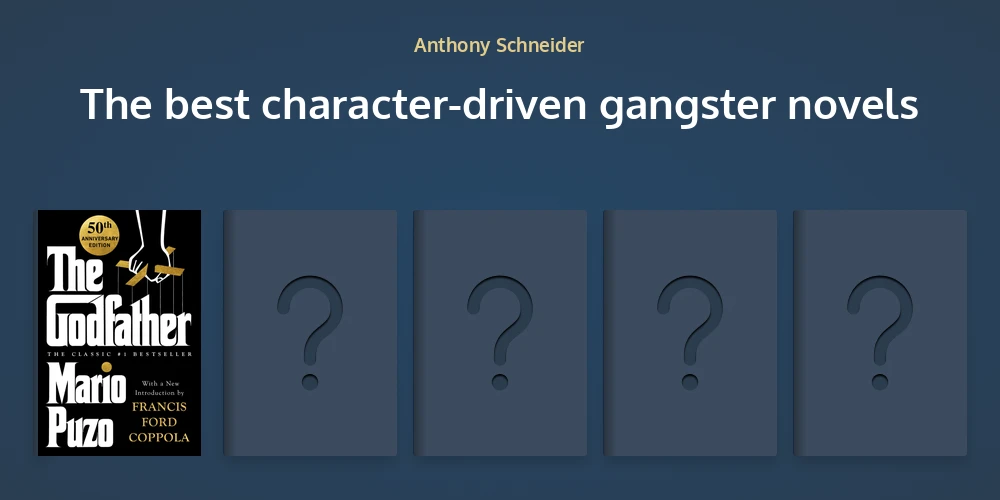 The best character-driven gangster novels