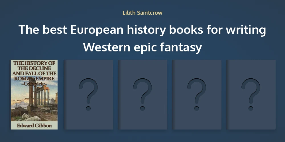 The best European history books for writing Western epic fantasy