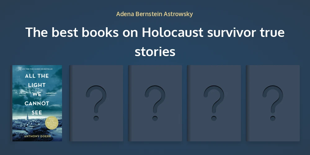 The best books on Holocaust survivor true stories