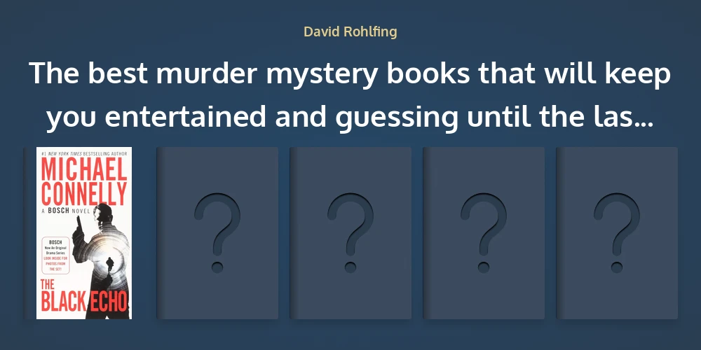 The best murder mystery books that will keep you entertained