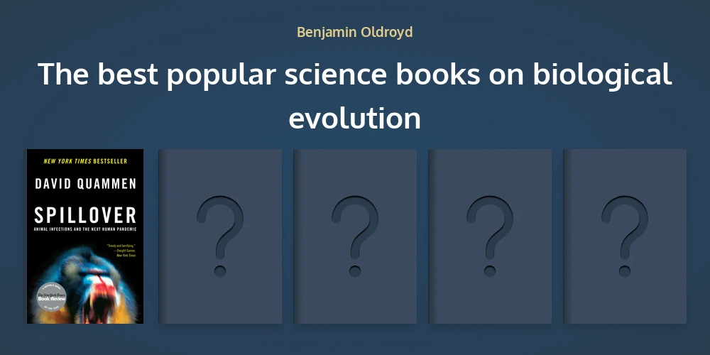 The best popular science books on biological evolution