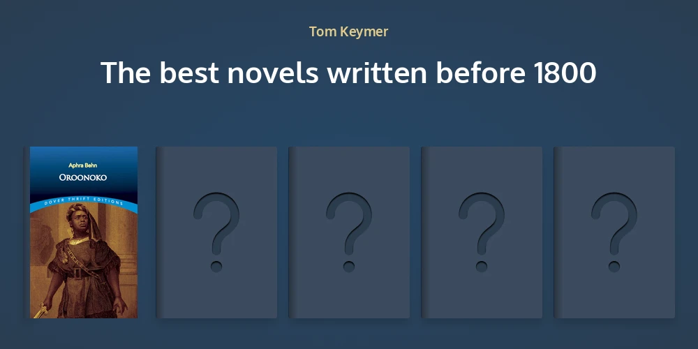 The best novels written before 1800