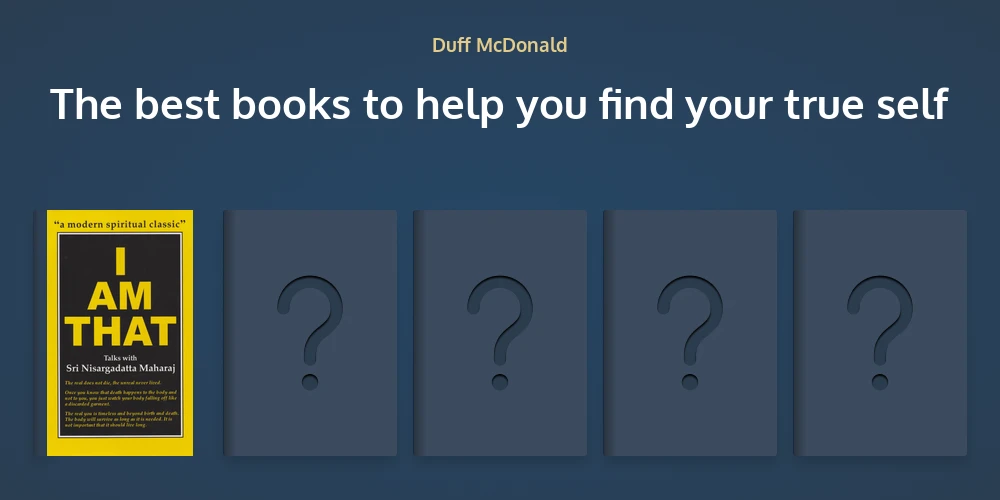 The best books to help you find your true self